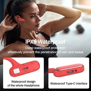 YYK Open Ear Headphones Wireless Air Conduction Bluetooth Earphones 15 Hours Playtime IPX6 Waterproof Lightweight Comfortable Over-Ear Headphone with Mic for Sport Work Study Indoor and Outdoor