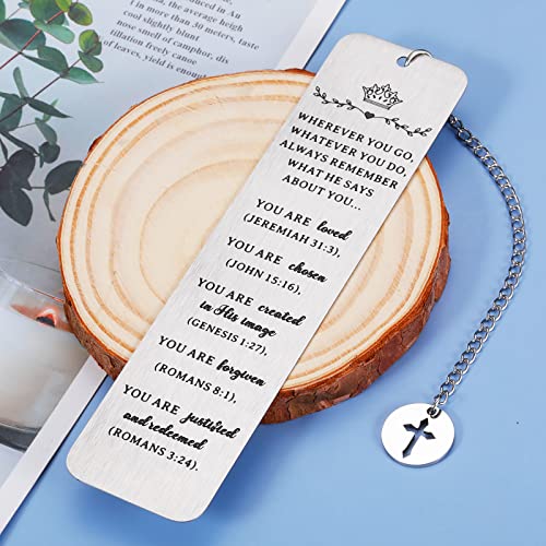 Christmas Gifts for Women Bible Verse Bookmark for Girls Daughter Inspirational Christian Bookmark for Book Lovers Birthday Gift for Friend Female Bookworm Religious Church Bulk Gift for Him Her