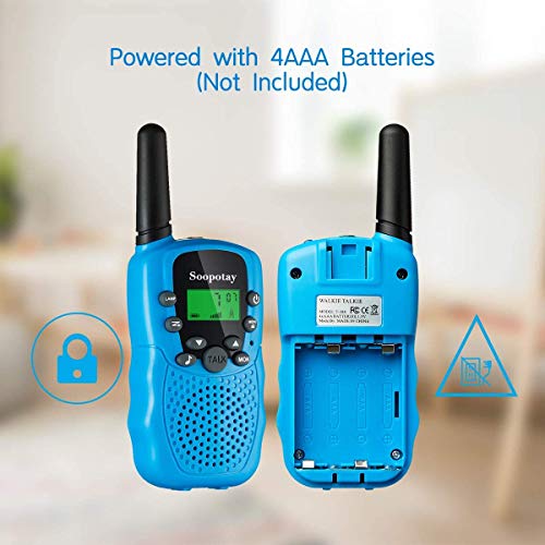 Soopotay Kids Toys for Boys Age 6-12, Walkie Talkies for Kids 2 Pack, Long Distance Kids Walkie Talkies Toys for Girls and Boys, Kids Two-Way Radios for 3-12 Years Old, Easter Basket Stuffers for Kids