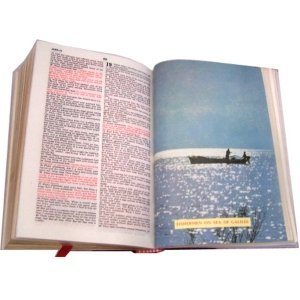 Bethlehem Gifts TM Olive Wood Bible La Santa Biblia Red-Letter King James Version Old and New Testament (Spanish Version)