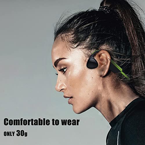 Bone Conduction Headphones for Swimming Bluetooth Waterproof Bone Conduction Headphones Open Ear IPX8 Waterproof with 8G Memory