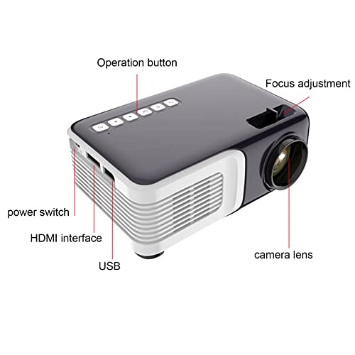 Mini Projector 1080P HD Portable Projector Supports HDMI On The Same Screen Home Apartment Must Haves Electronics Tech Gadgets Mini TV Birthday Gifts for Men Personalized Gifts