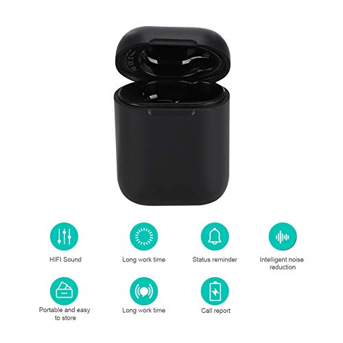 Wireless Bluetooth 33 Language Cellphone Translator Earbuds, Smart Delayed Translation Mini Single Ear Headset with Charging Box, Support for Mobile Phone Translation