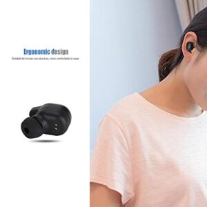 Wireless Bluetooth 33 Language Cellphone Translator Earbuds, Smart Delayed Translation Mini Single Ear Headset with Charging Box, Support for Mobile Phone Translation