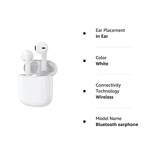 Wireless Earbuds Bluetooth, 5.2 Headphones,Noise Cancellation ,30H Playtime Pop-ups Auto Pairing in-Ear Hi-Fi Stereo Sound Mic IPX7 Waterproof Headset for iPhone/Samsung/iOS/Android