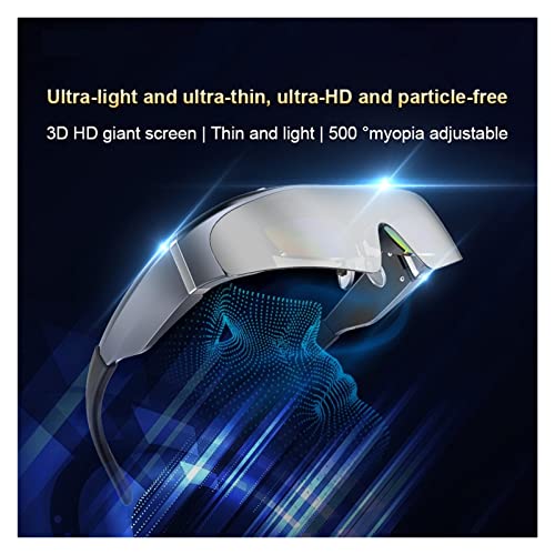 QINTEX HDMI Headworn Near Eye High-Definition OLED Display Giant Screen 3DVR Virtual Reality Movie Game Video Glasses (Color : 3D Glasses)