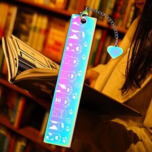 Funny Cat Dog Hand Dog Cat Paw Inspirational Bookmark Gifts for Women Pets Lover Cat Owner Dog Owner Sister Daughter Female Friend Friendship Gifts Sister Gifts