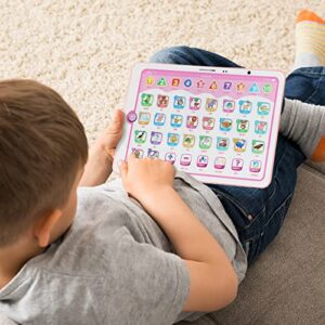 high definition pattern kids tablet boys learning tablet pc, numbers, math, early development interactive electronic toy baby toys for boys and girls