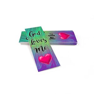 Children's Christian Bookmark - God Loves Me | John 16:27 | Pack of 25