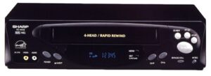 sharp vca413u 4-head vcr