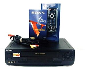 sony slv-n50 video cassette recorder vhs 4-head hi-fi vcr