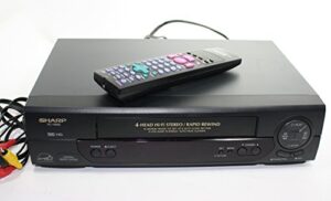 sharp model vc-h992u hi fi stereo – rapid rewind 4 head vcr player/recorder