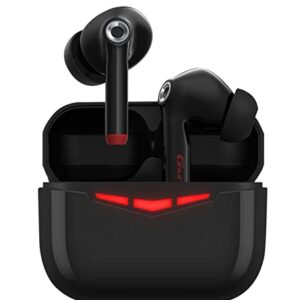 HECATE GM3 True Wireless Earbuds -60ms Low Latency - PixArt Bluetooth 5.2 Auto Pairing - IP55 Water Proof-Touch Enabled-Black