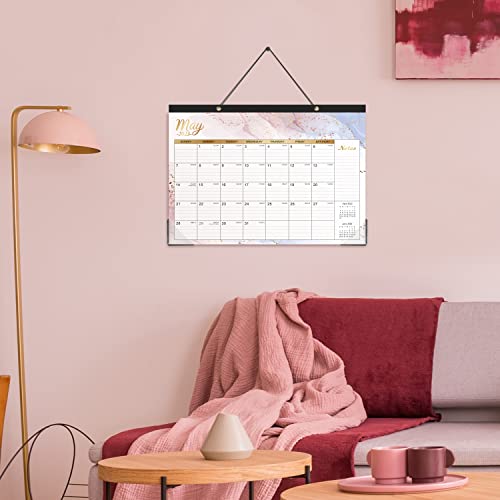 2023 Desk Calendar - Desk Calendar 2023, January 2023 - December 2023, 17" x 12", Wall/Desk Calendar 2023 with Protector Corner, Thick Paper, Large Blocks, Perfect Desk Calendar for Organization