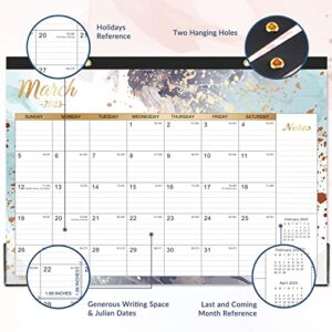 2023 Desk Calendar - Desk Calendar 2023, January 2023 - December 2023, 17" x 12", Wall/Desk Calendar 2023 with Protector Corner, Thick Paper, Large Blocks, Perfect Desk Calendar for Organization