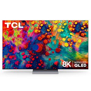 tcl 65-inch class 6-series 8k mini-led uhd qled dolby vision hdr smart roku tv – 65r648, 2021 model