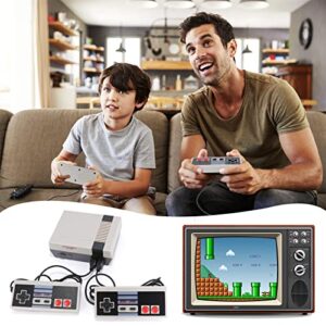 Retro Game Console with 620 Video Games and 2 Classic Controllers, Plug and Play TV Games with AV Output, 8-Bit Video Game System with Classic Games, an Ideal Gift for Kids and Adults