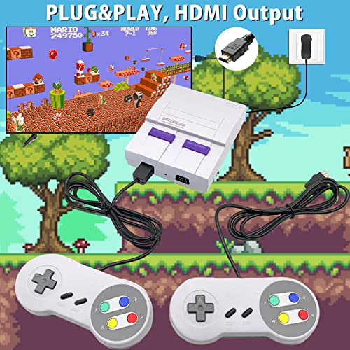 Retro Game Console HDMI,Retro Classic Game Console, Built-in 821 Game (Some are Repeated) Dual Control 8-Bit Handheld Game Player, HDMI Output, Plug and Play,Birthday Gifts Choice for Children/Adults