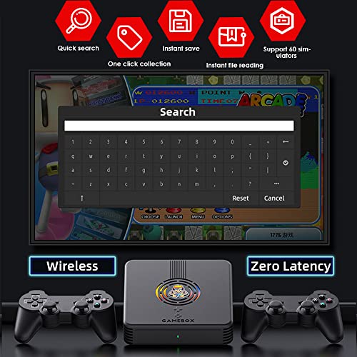 X9 Retro Game Console TV HD Output Plug and Play Games Console Video Gaming Consoles Classic Preinstalled Emulator System Super Game Box 2 Controllers 128GB