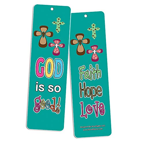 Awesome God Bookmarks for Kids (12-Pack) - VBS Sunday School Easter Baptism - Thanksgiving Christmas Rewards Encouragement Gift