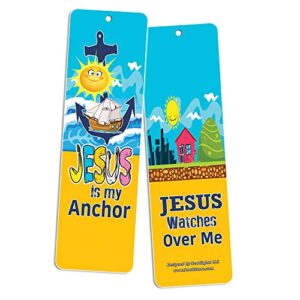 Awesome God Bookmarks for Kids (12-Pack) - VBS Sunday School Easter Baptism - Thanksgiving Christmas Rewards Encouragement Gift