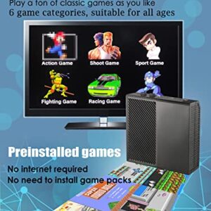 Fadist Retro Game Console, Built in 821 Classic NES Games, 4K HDMI HD Output, Game Box with 2 Wired Controller, Plug and Play Video Games Console, Ideal Gift for Kids, Friend