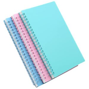 Spiral Notebook, 6 Pcs A5 Thick Plastic Hardcover 8mm Ruled 6 Color 80 Sheets -160 Pages Journals for Study and Notes (6 colors, A5 5.7" x 8.3"-Ruled)