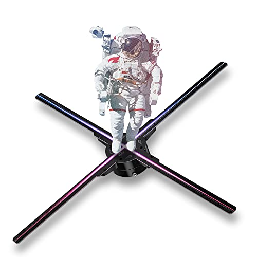 3D Hologram Fan Naked Eye LED Fan, Faryuan1600x1152 Hi-Resolution and WiFi Added Holographic Projector Fan,1152pcs Beads Hologram Advertising Display 3D Hologram Fan(65cm)