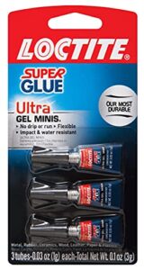 loctite super glue gel tube, 0.03 oz, 3 pack, tube