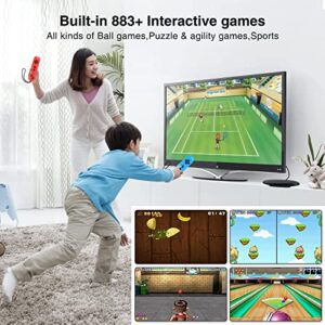 Video Game Console - Vaomon TV Game Console, Built in 883+ Plug and Play Video Games for TV, HDMI Output Retro Video Games for Kids & Adults, Dual 2.4G Wireless Handheld Somatosensory Controllers