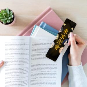 Bookmarks Ruler Metal Tokyo Reading Revengers Measure Bookography Bookworm Tassels for Book Bibliophile Gift Reading Christmas Ornament Markers