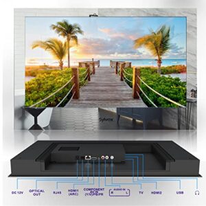 SYLVOX 24-inch Waterproof TV, Full HD, Magic Mirror Bathroom TV, Suitable for Bathrooms,Hotels,Saunas