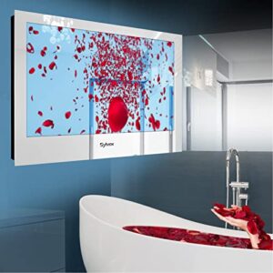 SYLVOX 24-inch Waterproof TV, Full HD, Magic Mirror Bathroom TV, Suitable for Bathrooms,Hotels,Saunas