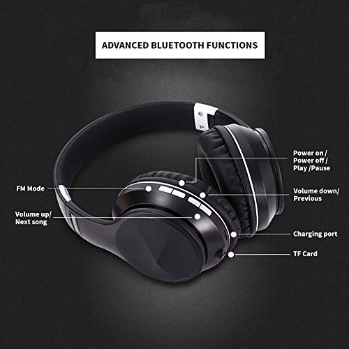 OYEALEX Active Noise Cancelling Over Ear Headphone Bluetooth Wireless Headphones with Microphone Deep Bass Foldable Comfortable Headphones for Online Class, Home Office, PC/Cell Phones/Game Yellow