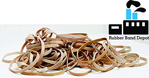 Small Rubber Bands - 7/8" x 1/16", Rubber Bands, Size #8, Approximately 1,300 Rubber Bands Per Bag, Rubber Band Measurements: 7/8" x 1/16" - 1/4 Pound Bag