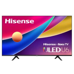 hisense uled 4k premium 55u6gr quantum dot qled series 55-inch class roku 4k smart tv with voice remote