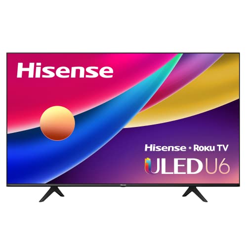 Hisense ULED 4K Premium 55U6GR Quantum Dot QLED Series 55-Inch Class Roku 4K Smart TV with Voice Remote