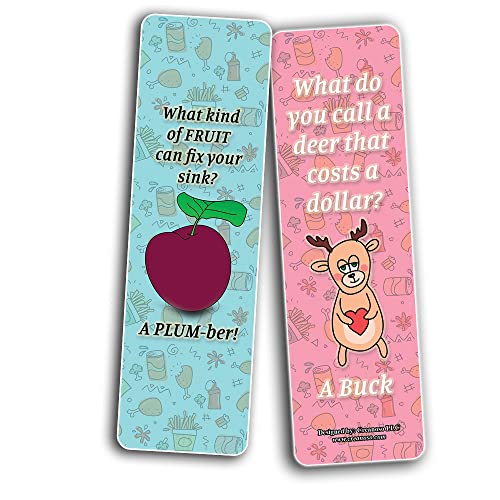 Creanoso Funny Jokes Lunchbox for Kids Bookmarks (10-Sets X 6 Cards) – Daily Inspirational Card Set – Interesting Book Page Clippers – Great Gifts for Adults and Professionals