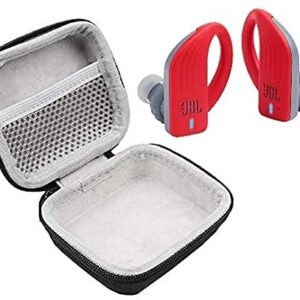 JBL TWS True Wireless in-Ear Headphones Bundle with Deluxe Hardshell Case (Endurance Peak, Red)