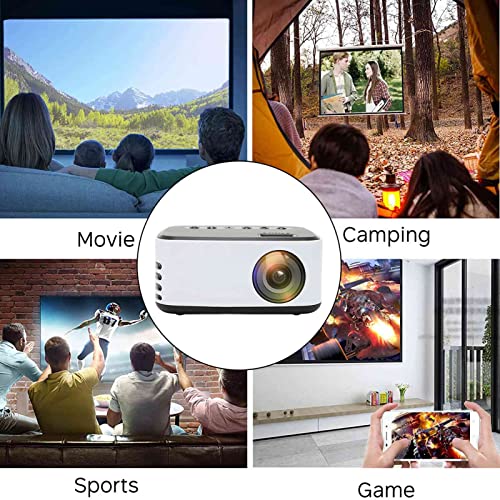 WiFi Projector 1080P Full HD 16-110in Large Screen LED Portable Outdoor Projector, 20000H Home Theater Movie Projector Compatible with HDMI, USB,AV,Laptop,Smartphone(US Plug)