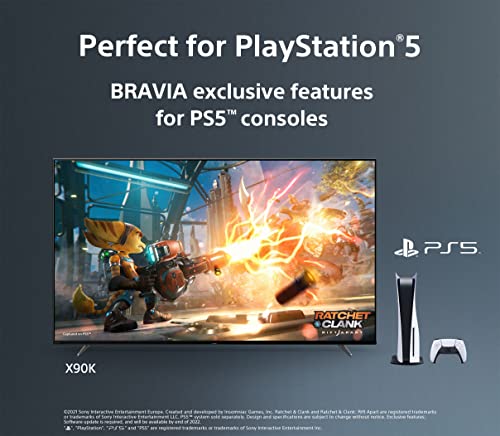 Sony 85 Inch 4K Ultra HD TV X90K Series: BRAVIA XR Full Array LED Smart Google TV with Dolby Vision HDR and Exclusive Features for The Playstation® 5 XR85X90K- 2022 Model (Renewed)