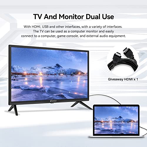 SANSUI ES24Z1, 24 inch HD (720P) LED TV with Built-in HDMI, USB, VGA