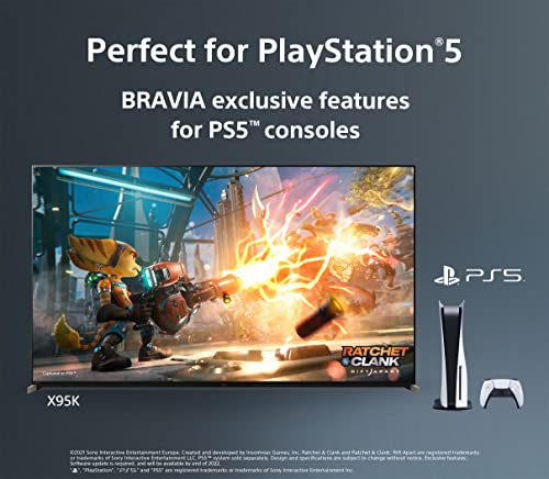 Sony 75 Inch 4K Ultra HD TV X95K Series: BRAVIA XR Mini LED Smart Google TV with Dolby Vision HDR and Exclusive Features for The Playstation® 5 XR75X95K- 2022 Model