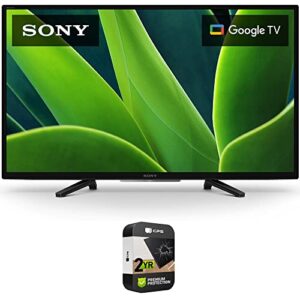 sony kd32w830k 32 inch w830k hd led hdr tv with google tv 2022 bundle with premium 2 yr cps enhanced protection pack