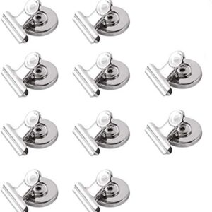 Strong Office Magnetic Clips Heavy Duty Refrigerator Magnet Hook Clips for Photo Displays, Whiteboards, Locker, Fridge, Classroom, School, Office(10 Pack)