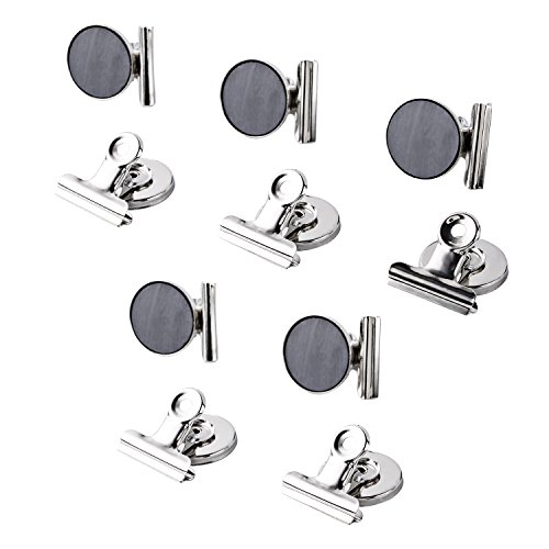 Strong Office Magnetic Clips Heavy Duty Refrigerator Magnet Hook Clips for Photo Displays, Whiteboards, Locker, Fridge, Classroom, School, Office(10 Pack)