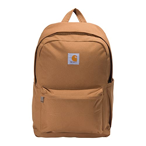 Carhartt Unisex Adult Essentials Backpack with 15-Inch Laptop Sleeve for Travel, Work and School, Brown, One Size