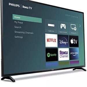 PHILIPS 50-Inch Class 4K 2160p Roku Smart LED TV HDR Works with Alexa & Google Assistant 50PFL4756/F7 (Renewed)