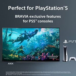 Sony 48 Inch 4K Ultra HD TV A90K Series: BRAVIA XR OLED Smart Google TV with Dolby Vision HDR, Bluetooth, Wi-Fi, USB, Ethernet, HDMI and Exclusive Features for The Playstation- 5 XR48A90K- 2022 Model