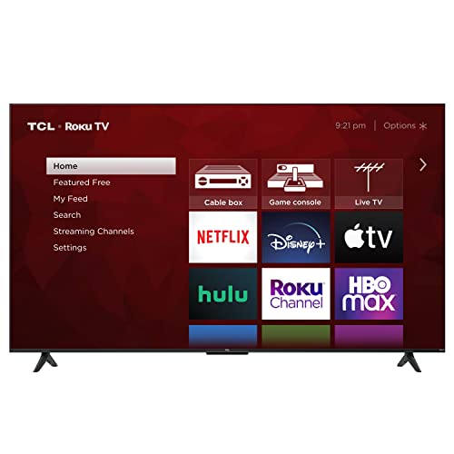 TCL 50" Class 4-Series 4K UHD HDR Smart Roku TV – 50S455 (Renewed)